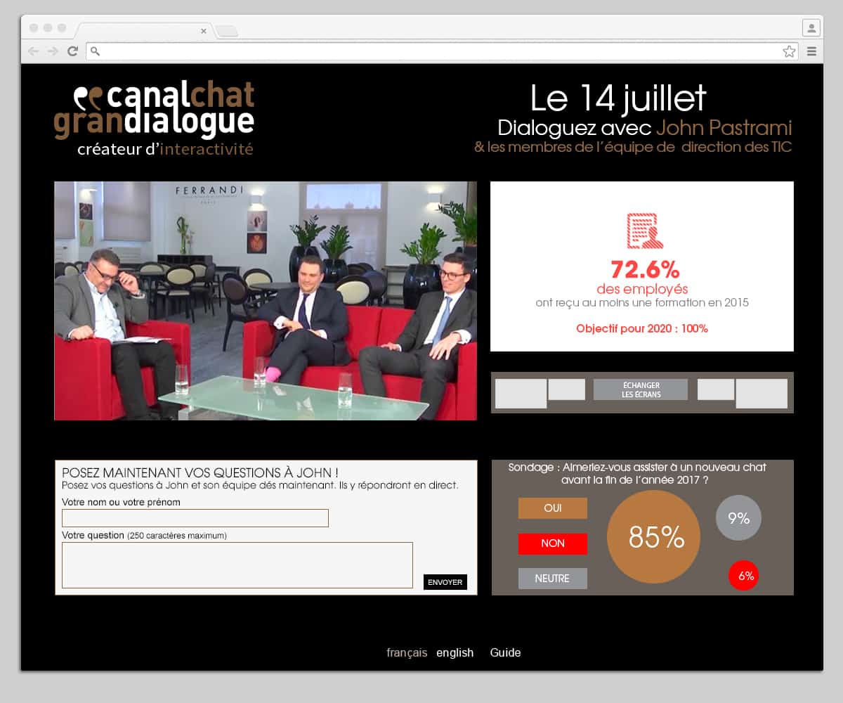 WEBCAST - Canalchat Grandialogue